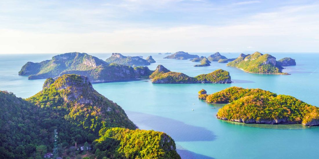 Excursions au parc national marin d’Ang Thong, au large de Koh Samui ...